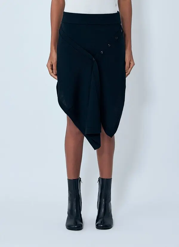 LEMAIRE Buttoned Skirt - Black
