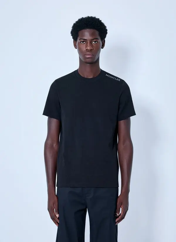 Moncler Large Sketch Logo T-shirt - Black