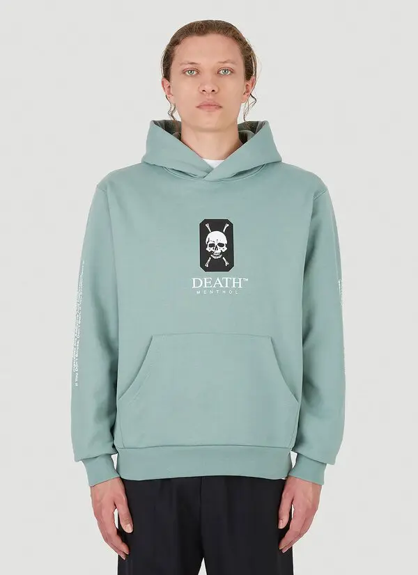 DEATH CIGARETTES Death Hooded Sweatshirt - Green