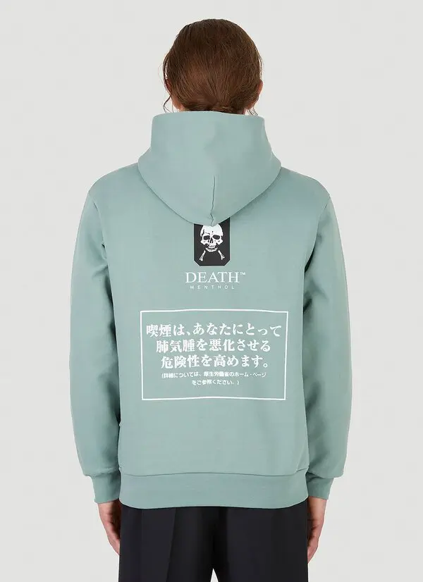 DEATH CIGARETTES Death Hooded Sweatshirt - Green