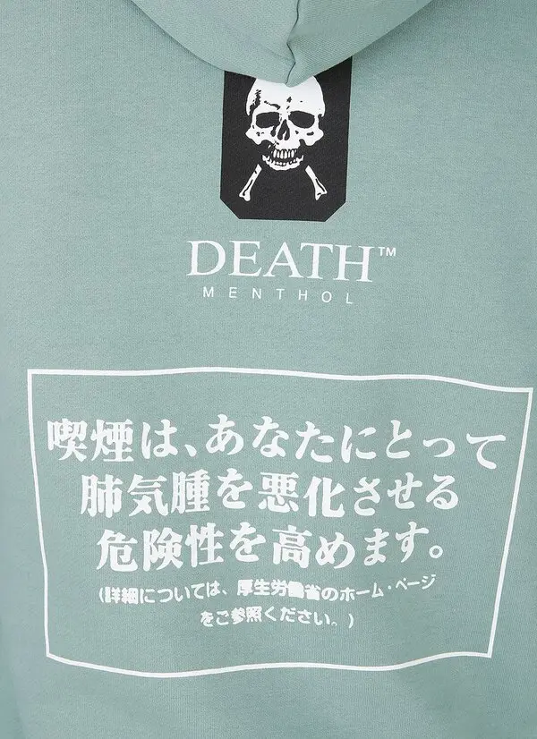 DEATH CIGARETTES Death Hooded Sweatshirt - Green