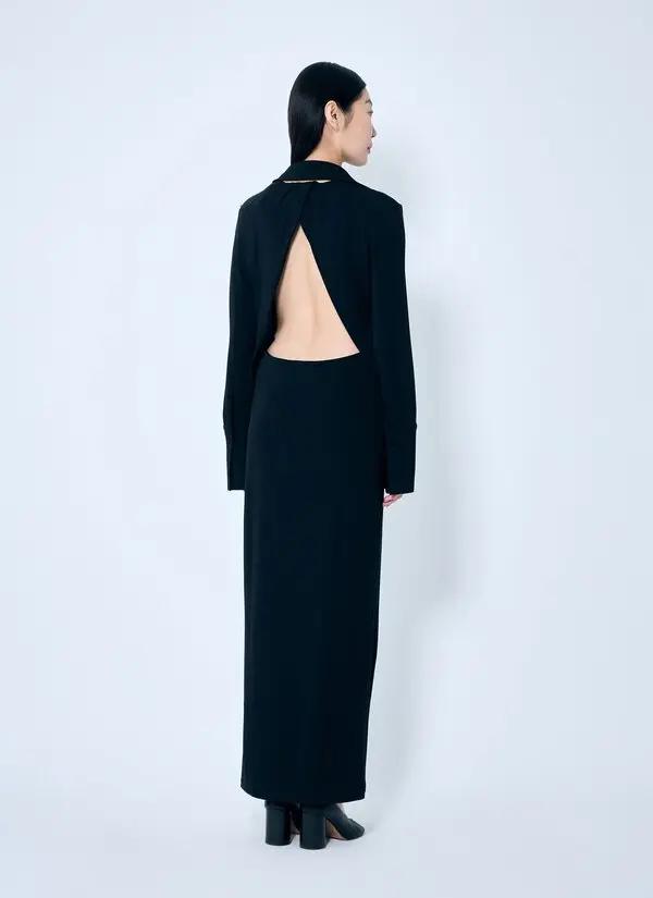 Sportmax Crepe Jersey Shirt Dress