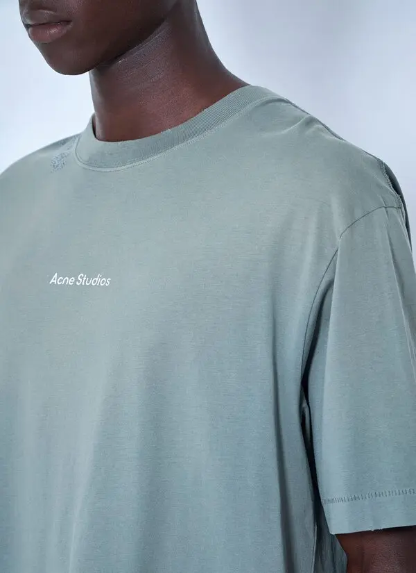 Acne Studios Logo Motif Cotton T-shirt