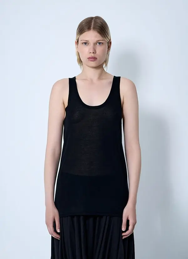 TOTEME Knit Tank Top - Black