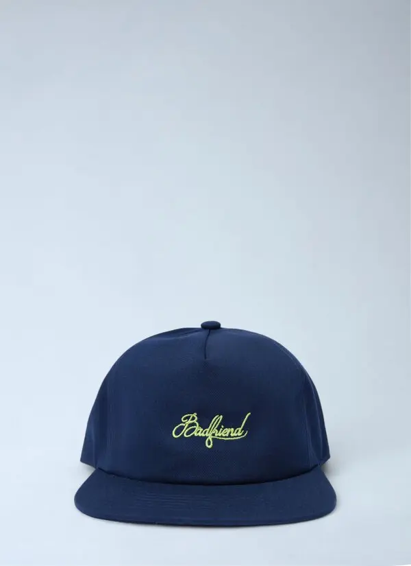 BADFRIEND Logo Motif Baseball Cap - Navy