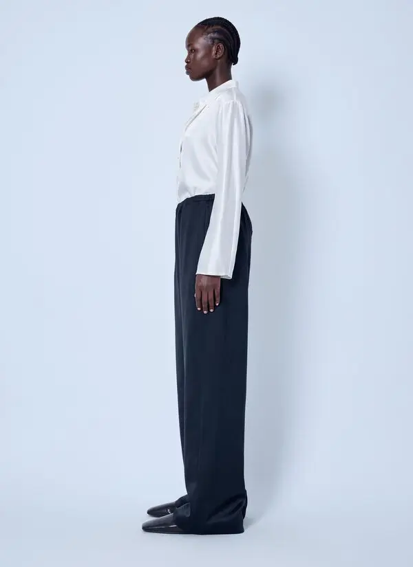 RÓHE Relaxed Fit Satin Trousers