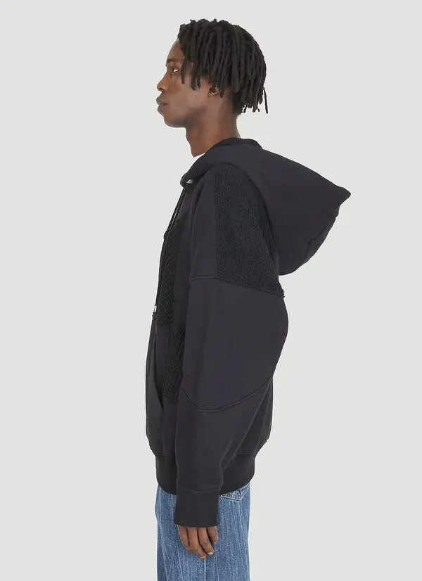 DRX FARMAXY FOR LN-CC Upcycled Crochet Hooded Sweatshirt