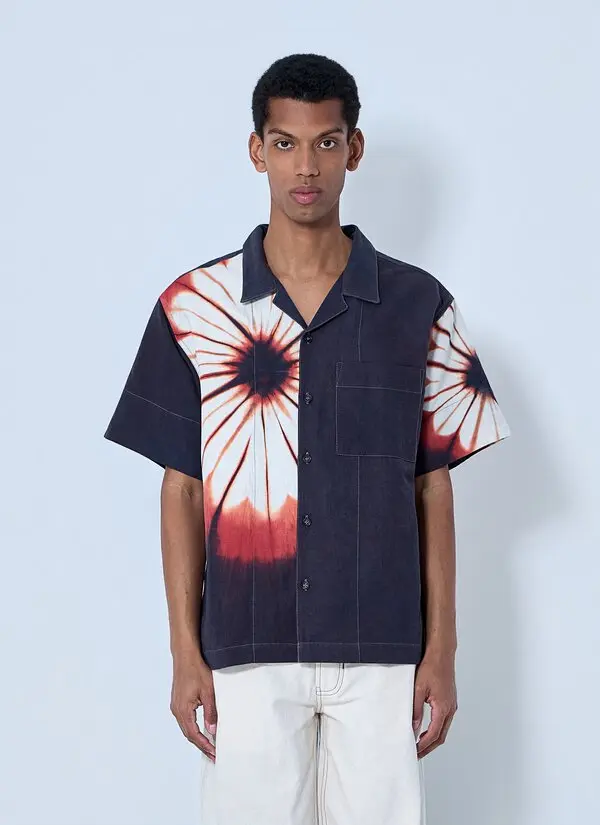 STORY MFG. Short-sleeve Button-down Shirt - Blue