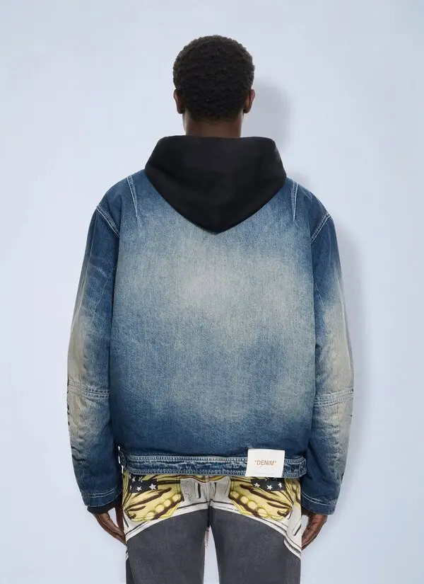 Off-White Cherry Jers Hoodie Den Jkt