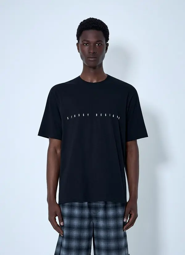 StÜssy Cotton Jersey Logo T-shirt - Black