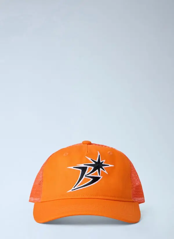 BOTT B Logo Mesh Panel Cap - Orange
