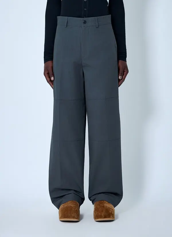 Dries Van Noten Wide-leg High-rise Trousers - Grey