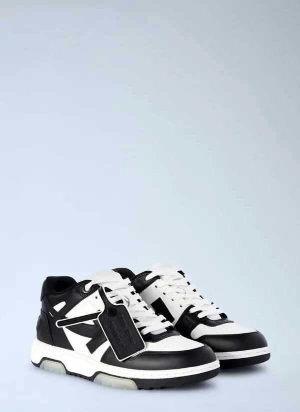 Off-White Out Of Office Calf Leather Sneakes - Black