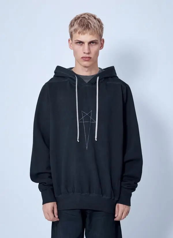 Rick Owens Oversized Hoodie - Black