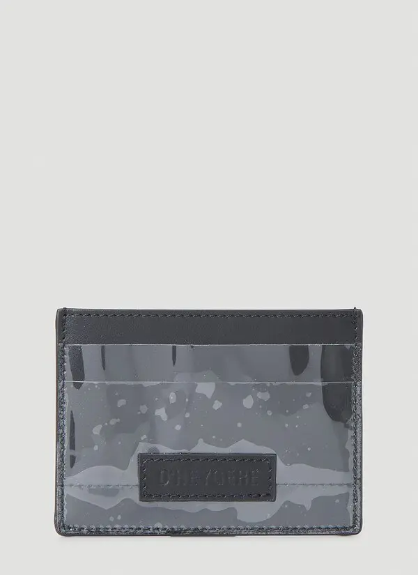 D'HEYGERE Transparent Cardholder - Black
