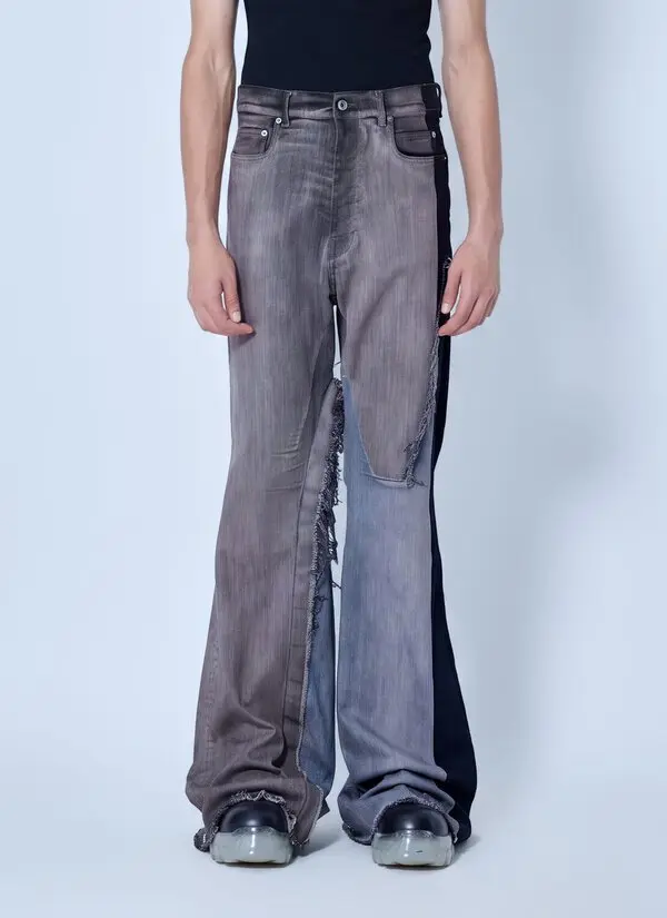Rick Owens Bolan Denim Pants - Grey