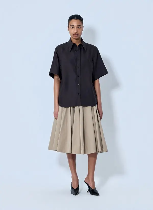Bottega Veneta Wool And Silk Toile Shirt