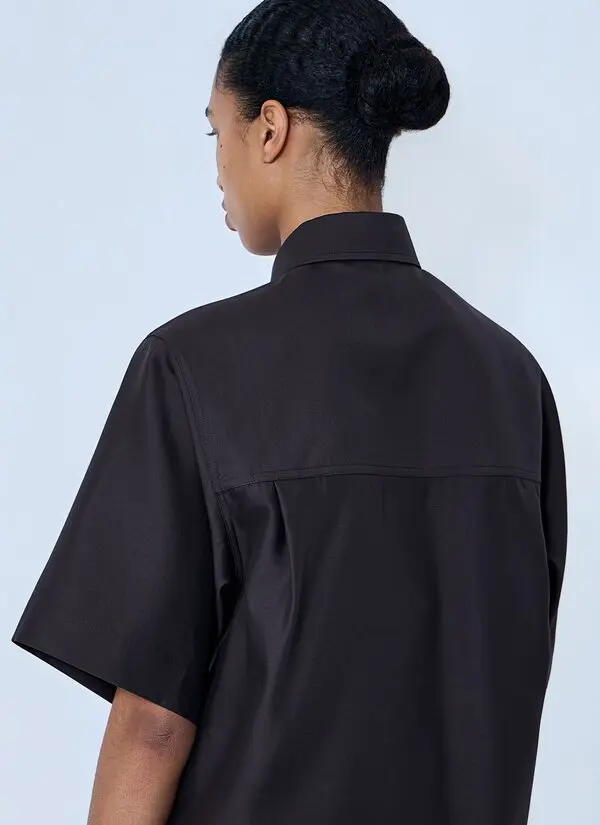 Bottega Veneta Wool And Silk Toile Shirt