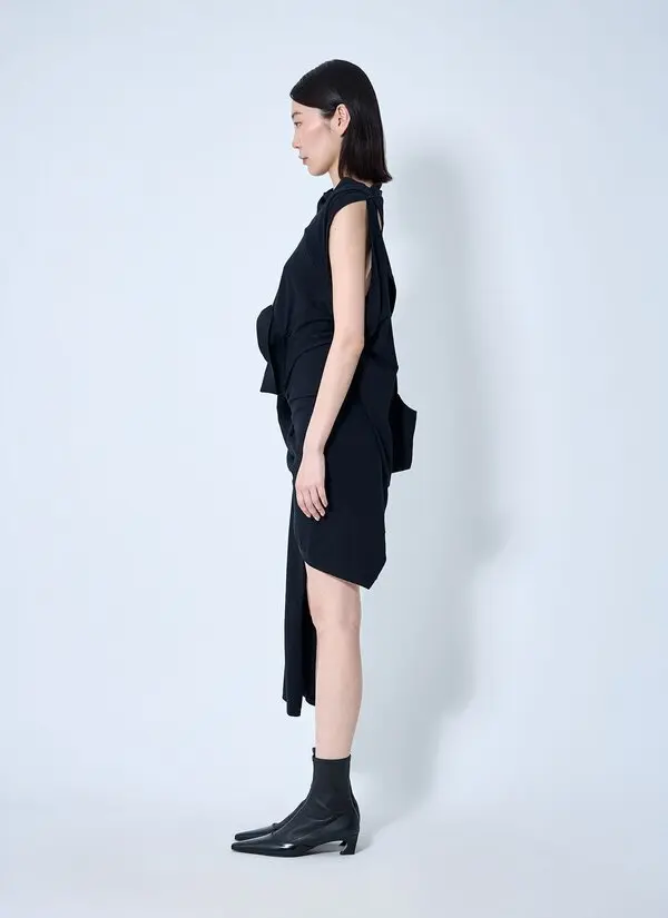 SIA ARNIKA Draped Polo Dress