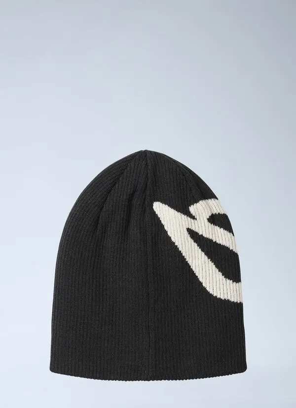 Y3 Graphic Logo Beanie Hat - Brown