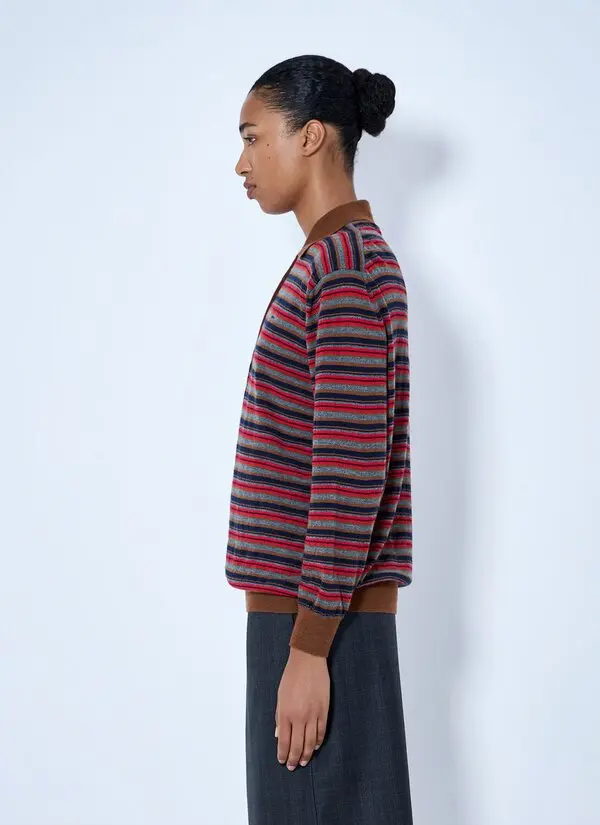 Prada Striped Polo Sweater