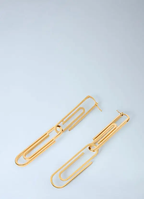 Off-White Paperclip Earrings