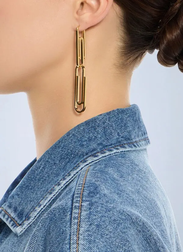 Off-White Paperclip Earrings