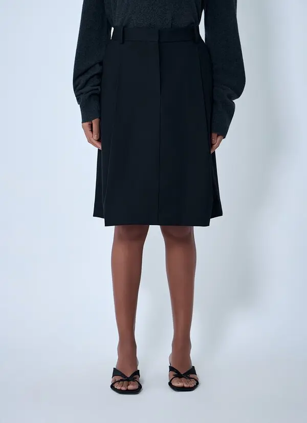 TOTEME Tailored Pleated Skirt - Black