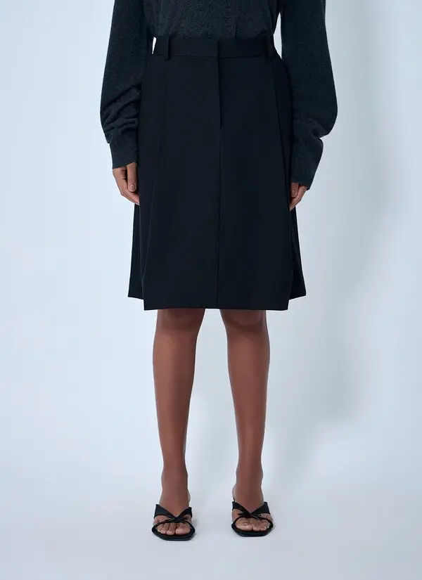 TOTEME Tailored Pleated Skirt - Black