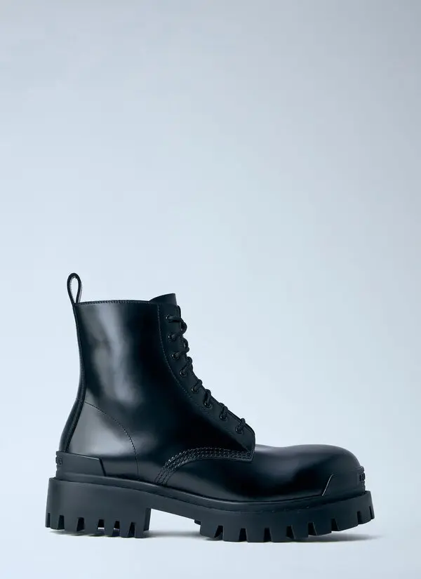 Balenciaga Combat Strike Boots - Black
