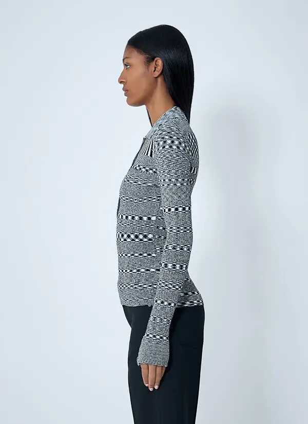 GANNI Spacedyed Polo Sweater