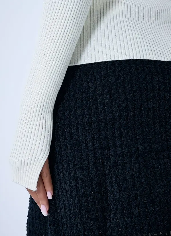 GANNI Sequin Polo Sweater