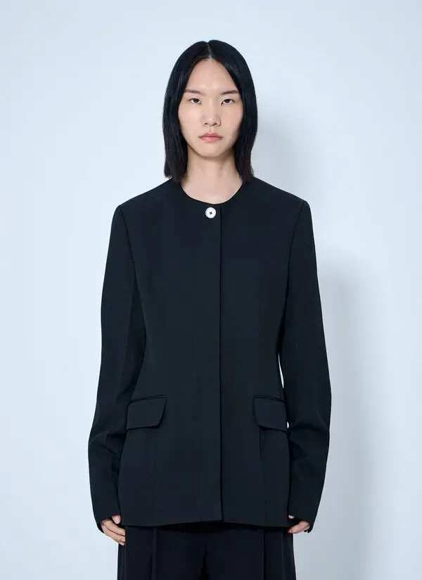 TOTEME Collarless Evening Blazer - Black