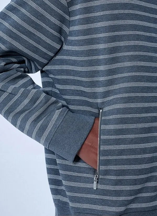 Miu Miu Striped Cotton Fleece Jacket