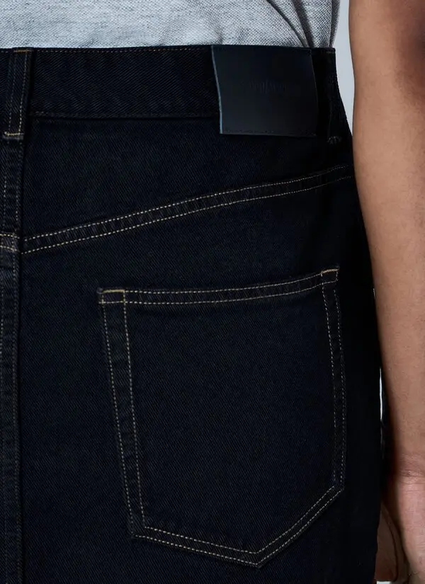 Saint Laurent Denim Midi Skirt