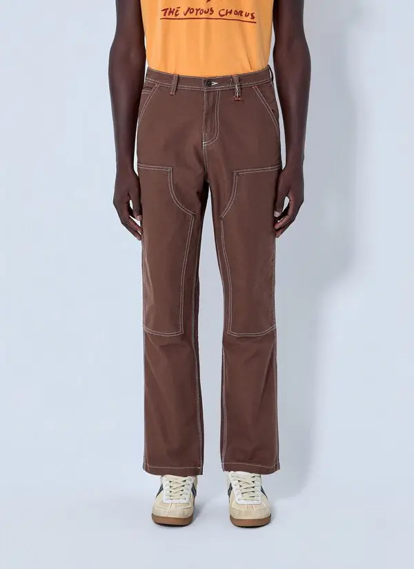 OTW BY VANS X JULIAN KLINCEWICZ Contrast Stitch Cargo Trousers - Brown