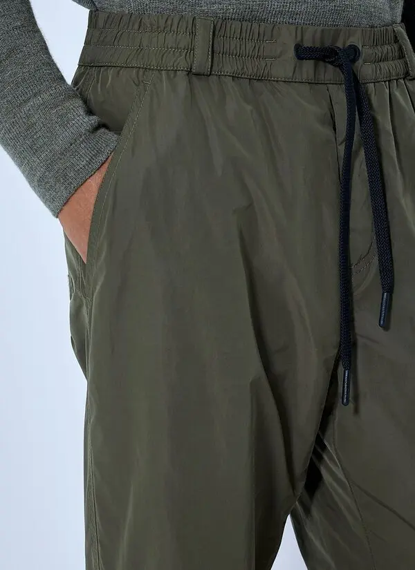 Moncler Technical Drawstring Jogger Pants - Olive