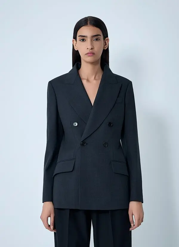Gucci Double-breasted Blazer - Black