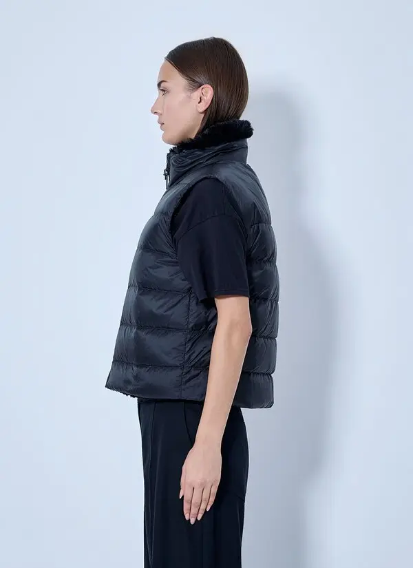 Max Mara Padded Vest With High Collar