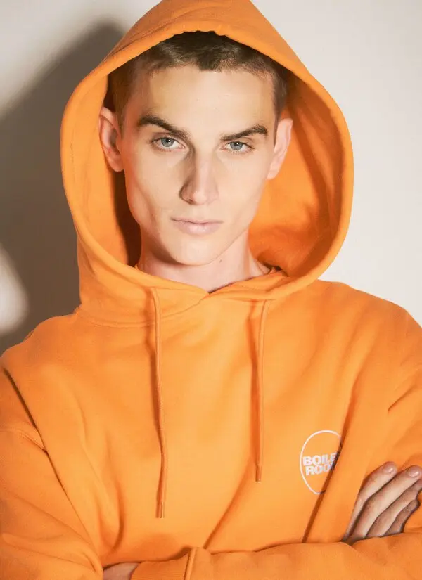 BOILER ROOM Logo Print Hooded Sweatshirt