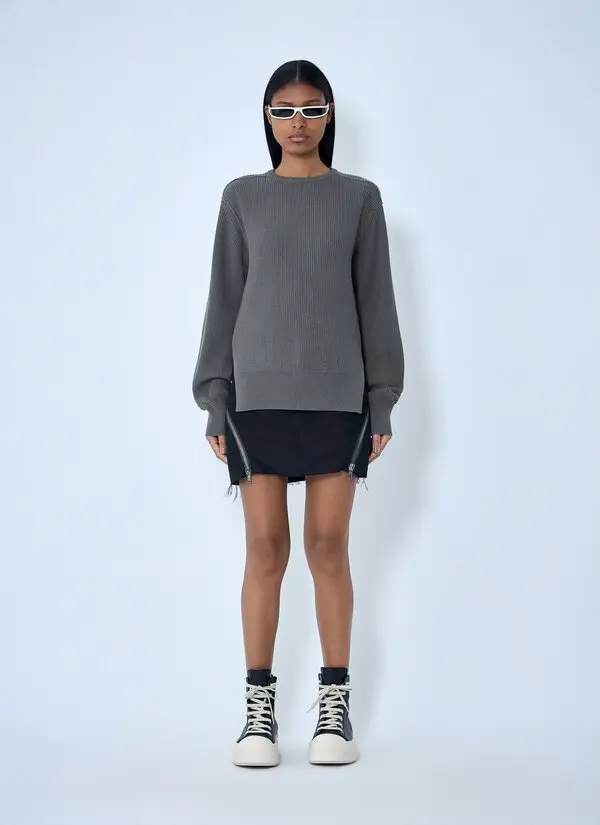 Rick Owens Ribbed Knit Sweater