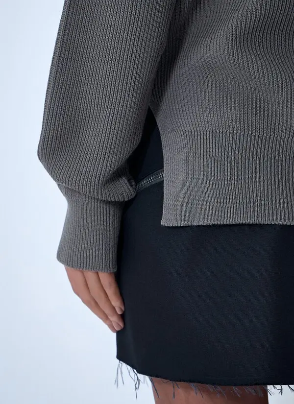 Rick Owens Ribbed Knit Sweater