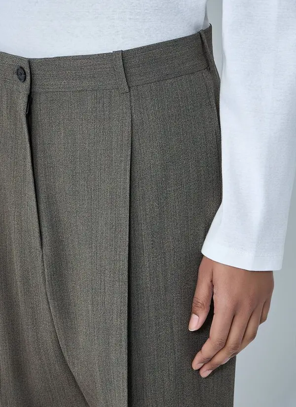 THE ROW Gianni Wool Straight Pants