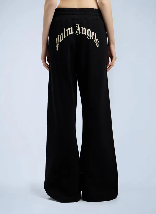 Palm Angels Curved Logo Sweatpants