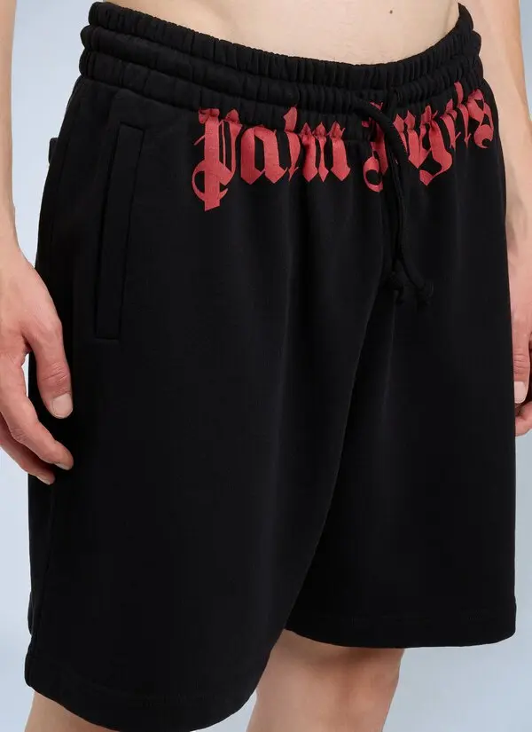 Palm Angels Waist Logo Sweatshorts