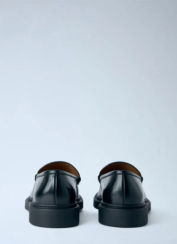 JIL SANDER Brushed Leather Loafers