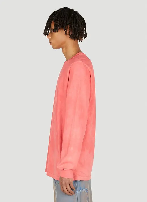 NOTSONORMAL Splashed Long Sleeve T-shirt - Red