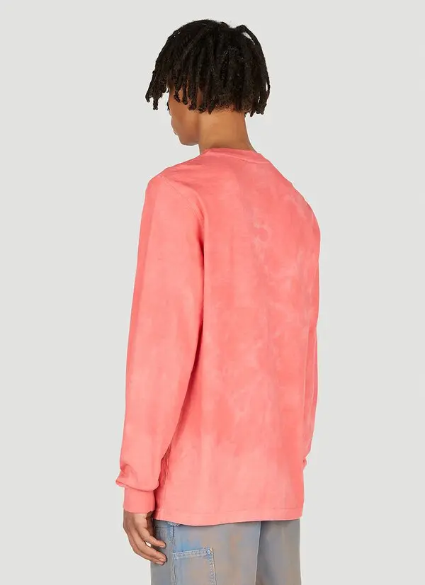 NOTSONORMAL Splashed Long Sleeve T-shirt - Red