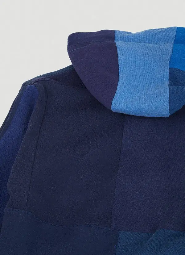 DRX FARMAXY FOR LN-CC Monochromatic Deconstructed Panelling Hooded Sweatshirt