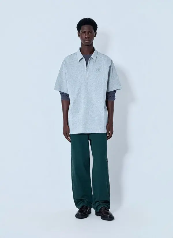 Miu Miu Half-zip Polo Shirt